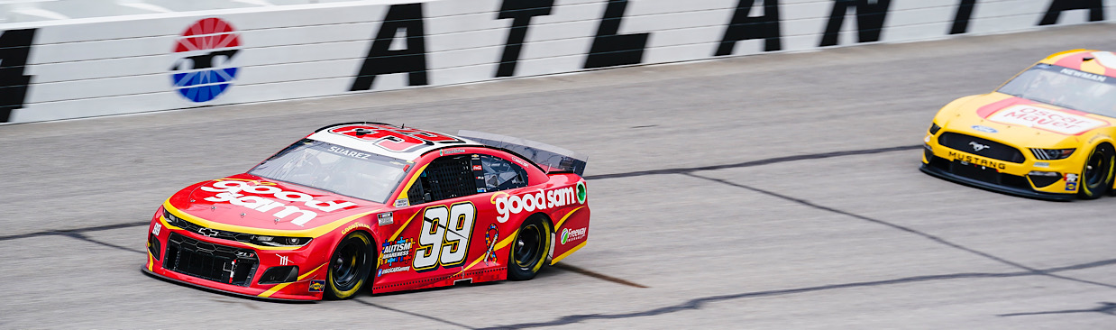 Suárez Collected in Early Wreck at Atlanta - Daniel Suárez